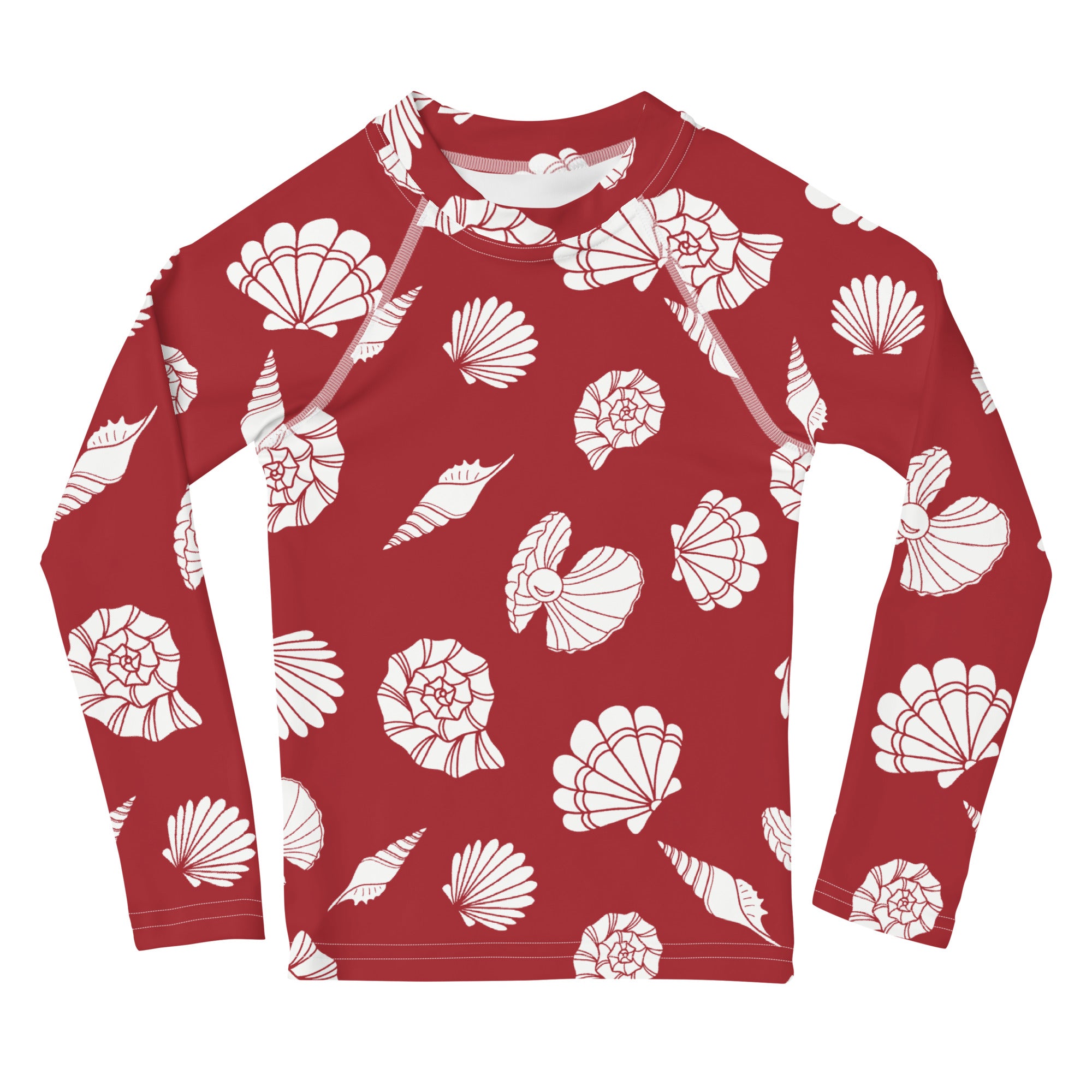 Red Seashells - Toddler Rash Guard – One Ocean Swimwear