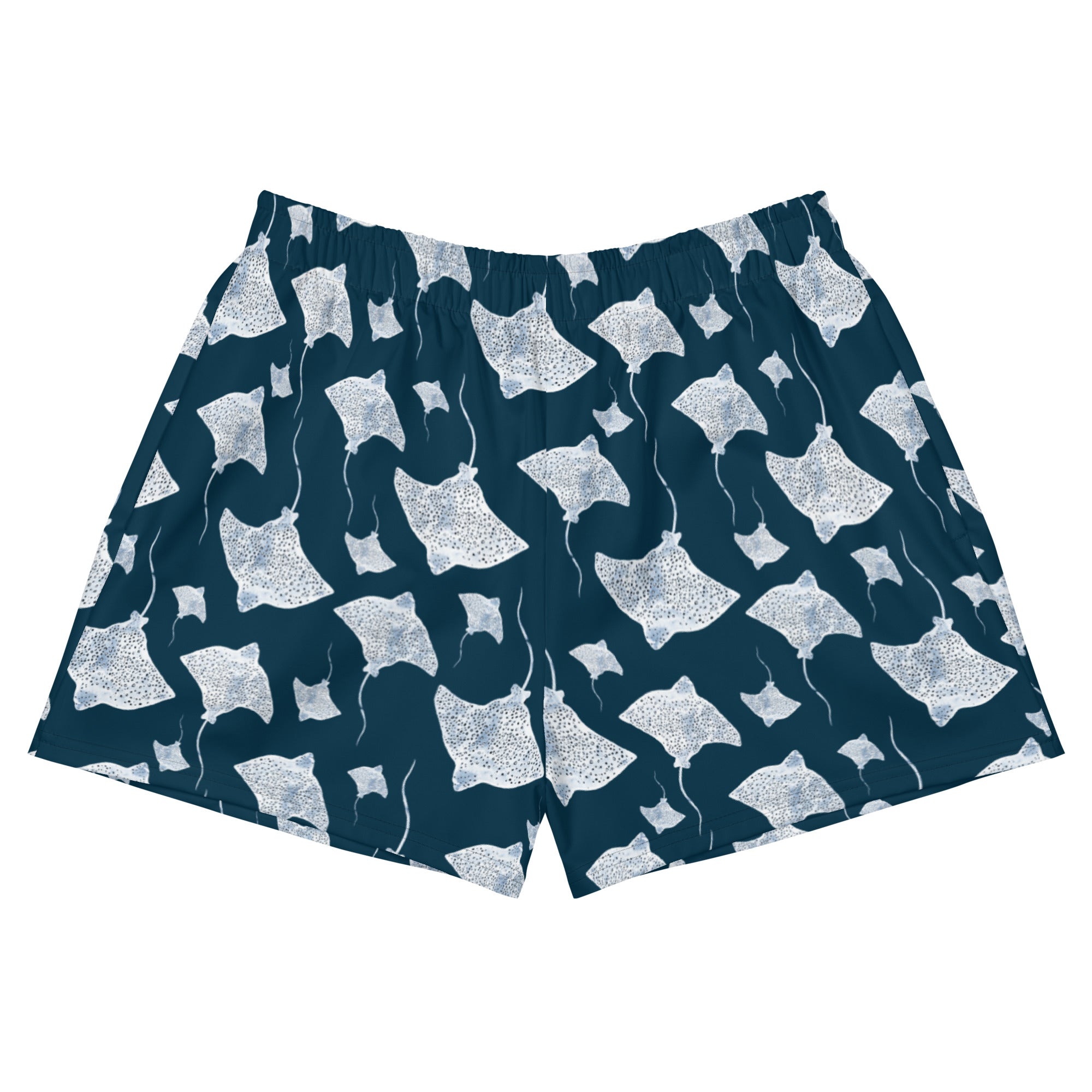 Navy Rays Unisex Athletic Shorts – One Ocean Swimwear